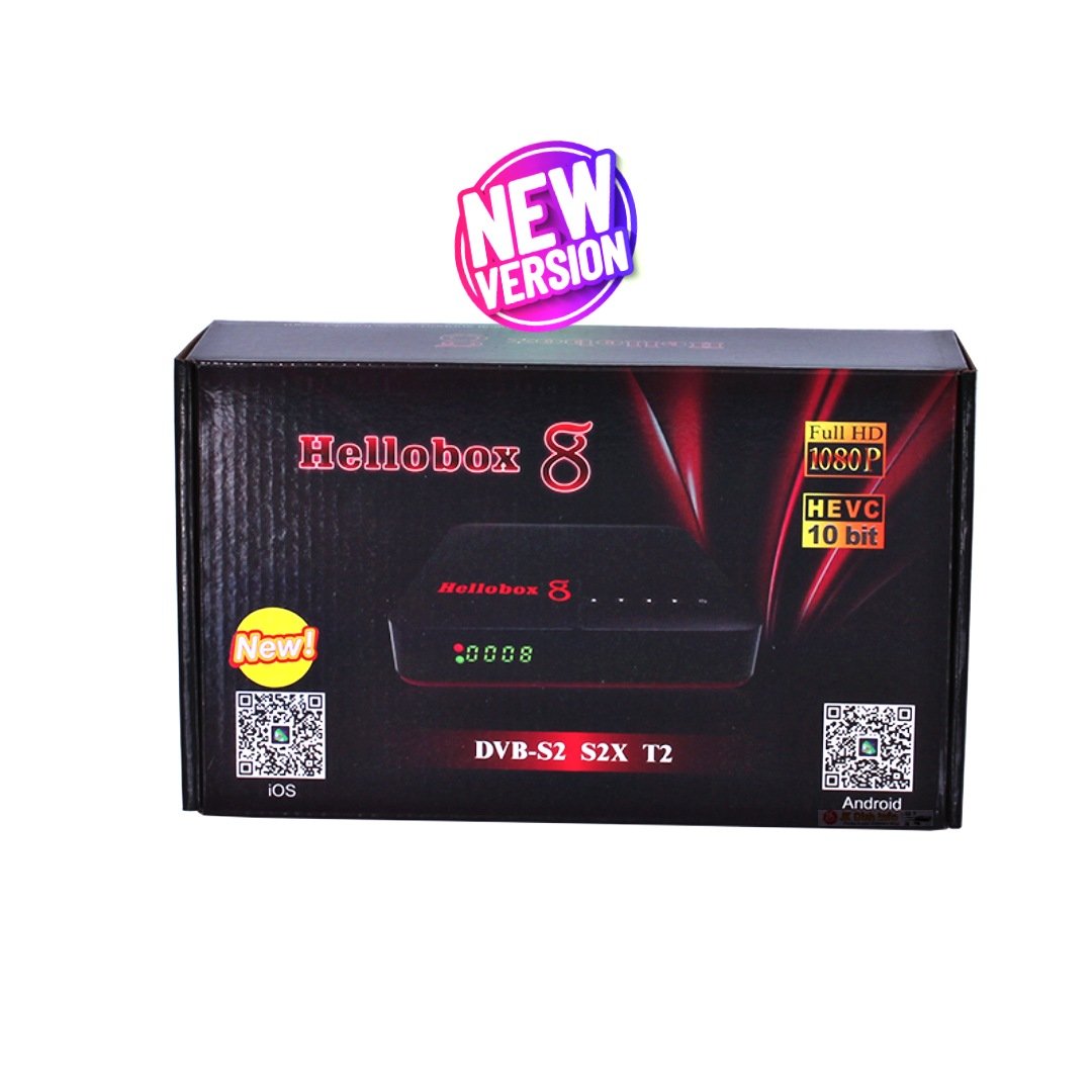 New Hellobox 8 receiver satellite DVB-T2 DVB S2 Combo TV Receiver - JK ...