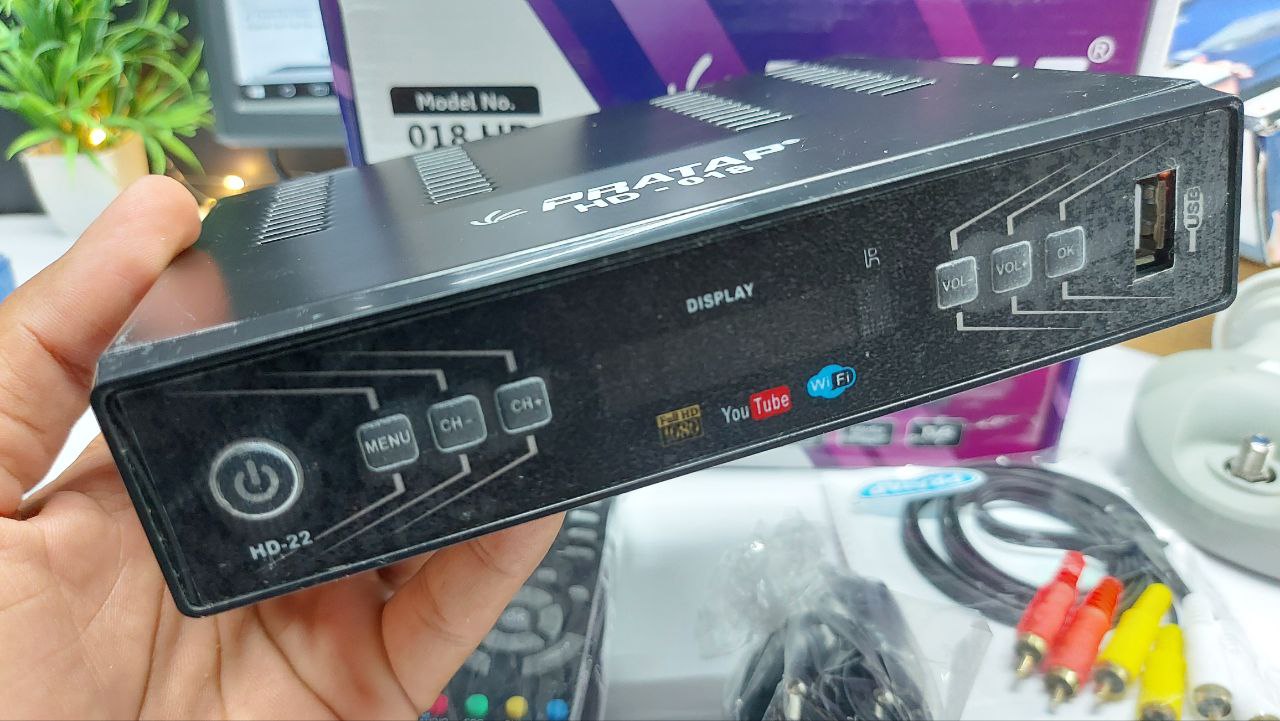 PRATAP 018 HD MPEG-4 Digital Satellite Receiver with Free
